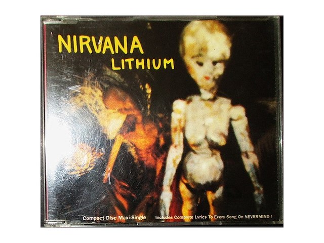 Nirvana-Lithium Maxi Single Made in Germany CD (1992)