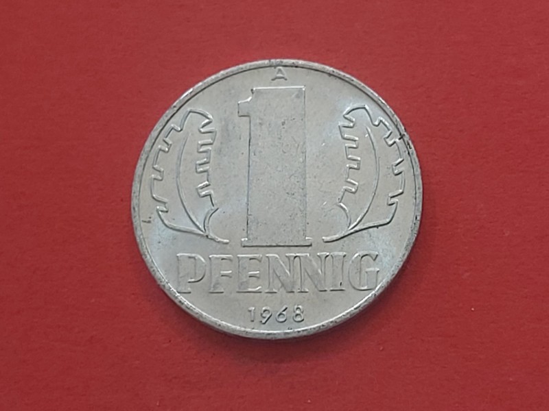 DDR - 1 pfennig 1968 god