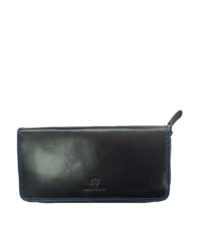 NOVČANIK WOMAN GIFT BLACK LEATHER Alba Valentini