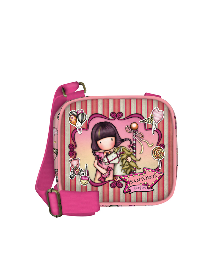 TORBA GORJUSS 1039GJ09 MINI CAROUSEL ROSE Santoro