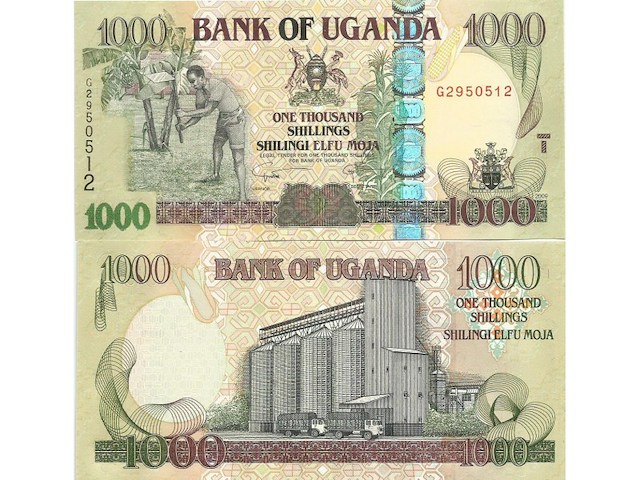 Uganda 1000 shillings 2009. UNC