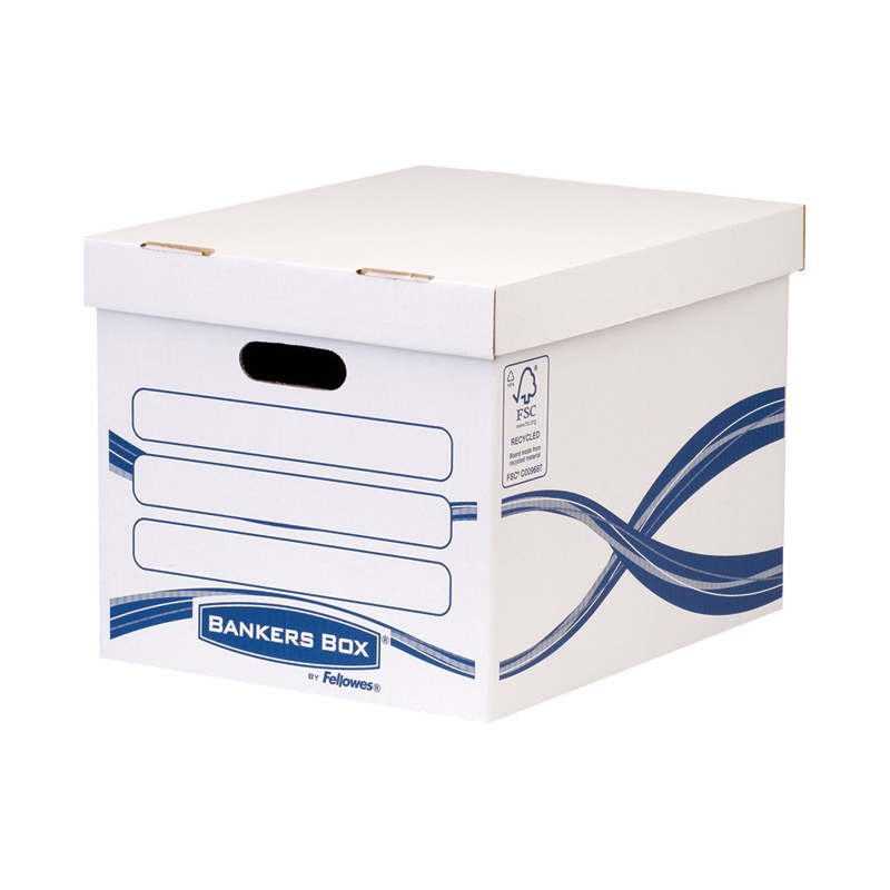 Kutija arhivska-kontejner za arhivske kutije, mape s prstenom i registratore Standard Fellowes 4460801 belo-plava