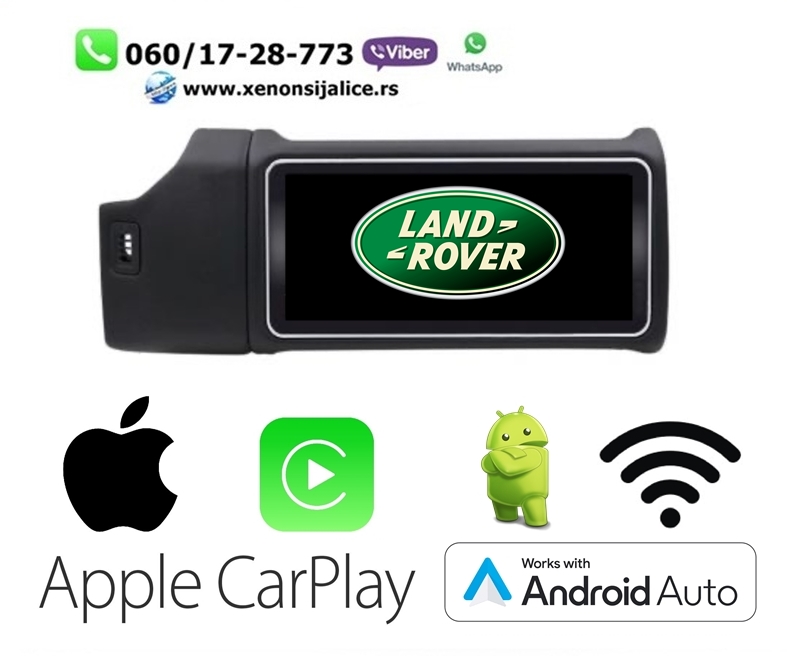 LAND ROVER RANGE ROVER EVOQUE MULTIMEDIJA ANDROID I CAR PLAY NAVIGACIJA TOUCH SCREEN 12 INCA