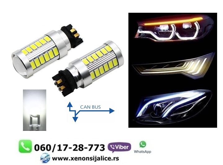 LED SIJALICE PW24W BELA BOJA SET 2 KOMADA CAN BUS