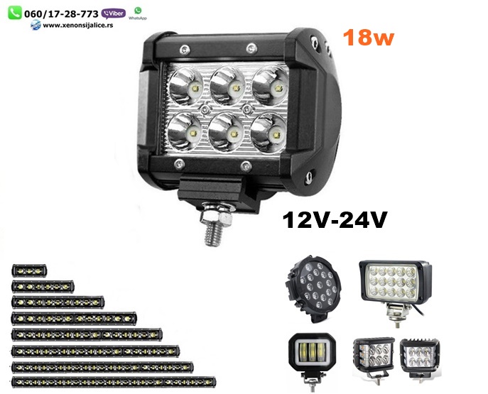 LED FAR 10CM X 8CM 18W RADNI FAR WORKING LIGHT RADNO SVETLO