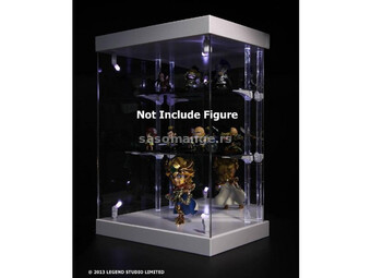 Legend Studio Master Light House Acrylic Display Case with Lighting for Mini Figures (white)