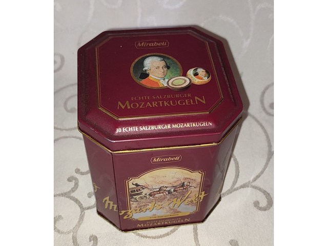 Mozartkuglen vintage limena kutija