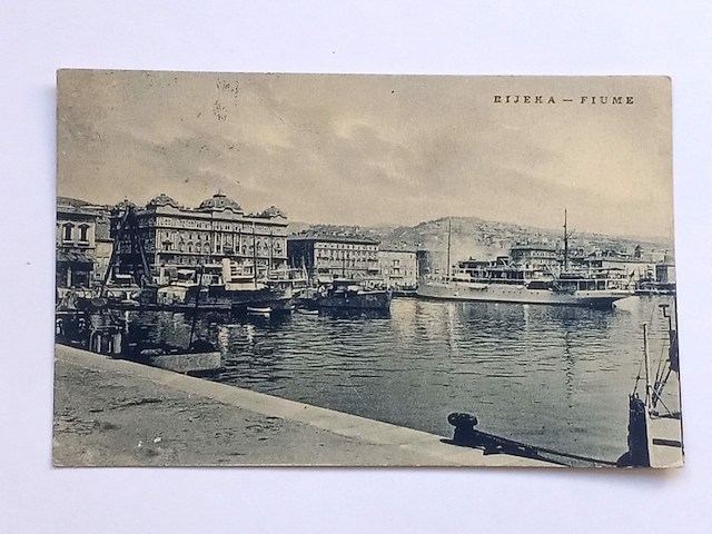 Rijeka - Brodovi - Hrvatska - Putovala 1948.g -