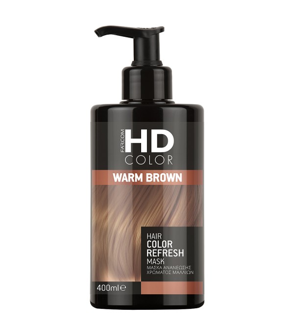 HD WARM BROWN maska 400 ml