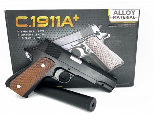 Pistolj za airsoft C.1911A+ Full Metal COLT pištol
