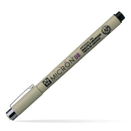 Pigma Micron 08, liner, black, 49, 0.5mm ( 672042 )