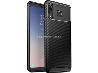 MCTK74-HUAWEI P30 Lite * Futrola Carbon Fiber Silicone Black (139)