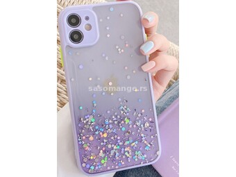 MCTK6-IPHONE XS Max * Furtrola 3D Sparkling star silicone Purple (89)