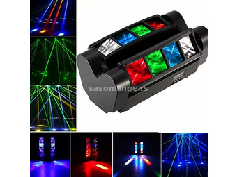 Led roto glava Spider 8x3w RGB Rasveta