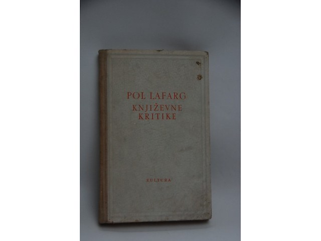 Književne kritike - Pol Lafarg