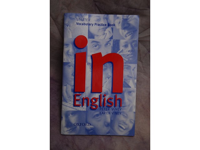 In English starter vocabulary practice book