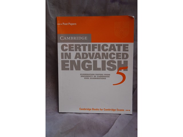Certificate in advanced english 5