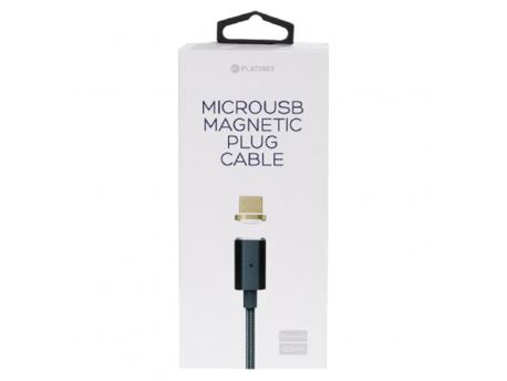 Platinet Micro USB kabl, sa magnetom 1.2m Crni,PUCMPM1B