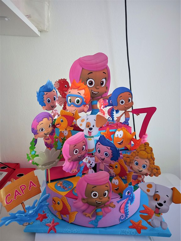 Torta od kartona Bubble Guppies