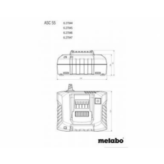 Metabo Punjač ASC 55, 12V-36 V, 627044000