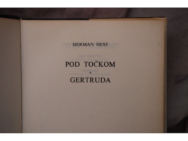 Hese - Pod tockom / Gertruda