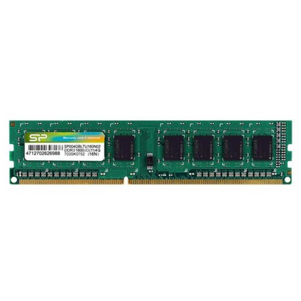 SILICON POWER 4GB DDR3, 1600MHz, CL11, SP004GBLTU160N02