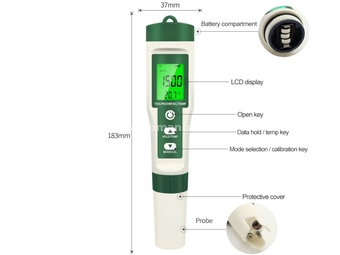 Instrumenti za analizu pH vode 10u1 Detektor Tester