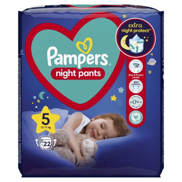 Pampers Night Pants VP 5, 12-17kg 22kom