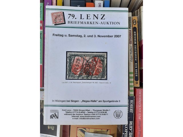 Filatelija: 79. LENZ BRIEFMARKEN- AUKTION