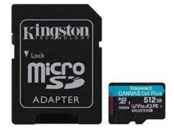 Memorije kartice KINGSTON SDCG3512GBmicroSDXC512GB170MBs-90MBs+adapter