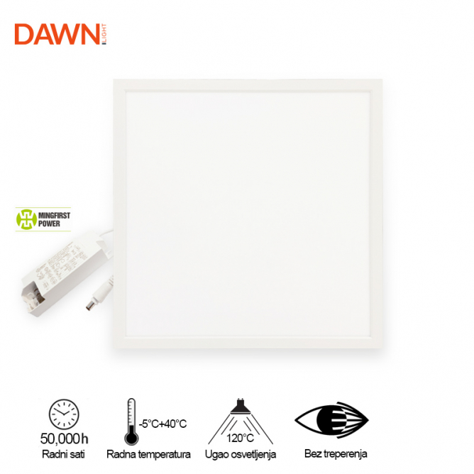 DAWN LED PANEL HN-PL6060 40W 4000K(4000lm)