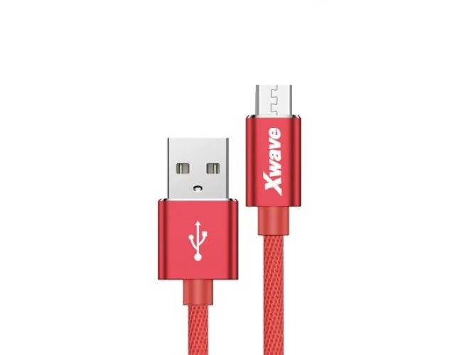 Xwave kabl za punjač USB A (muški) na micro USB (muški) 2m crveni upleteni