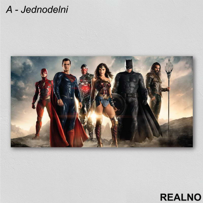 JUSTICE LEAGUE - SLIKA NA PLATNU - KANVAS