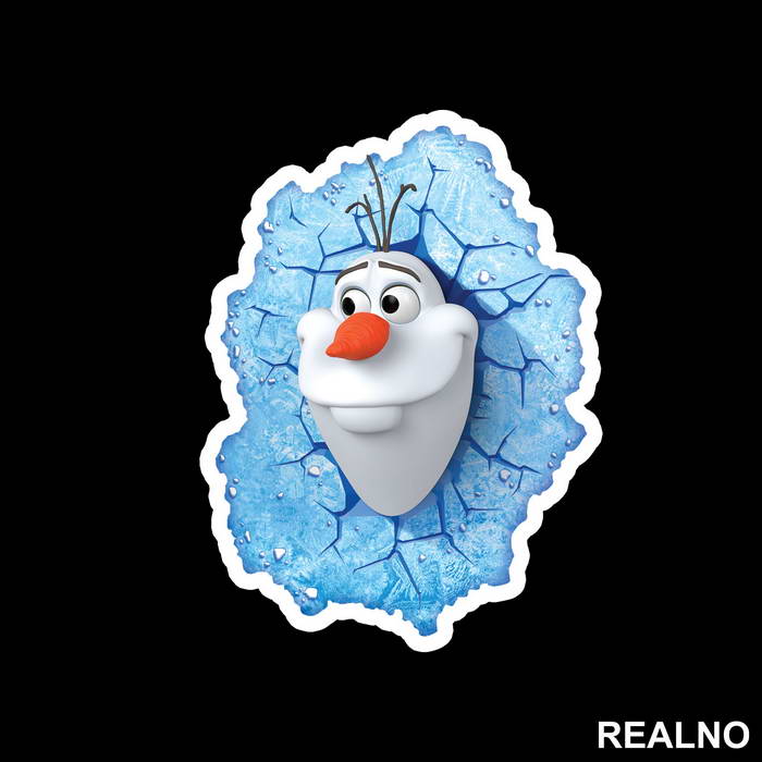 OLAF IZVIRUJE - ZALEĐENO KRALJEVSTVO - FROZEN - NALEPNICA