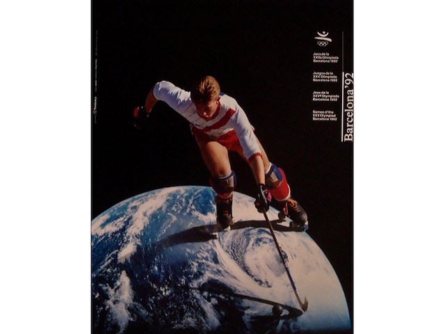Poster Hokej Sa Rolerima `BARSELONA 1992` Španija