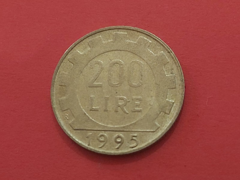 Italija - 200 lire 1995 god