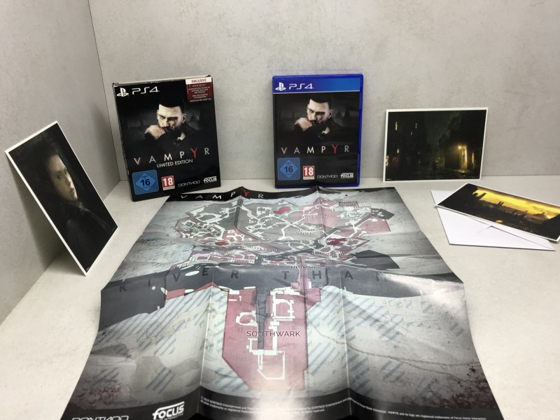 Vampyr LIMITED Edition + Mapa + Razglednice - PS4 igra