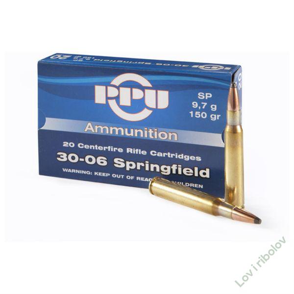 Karabinski metak PPU 30-06 Springfield 9,7gr SP