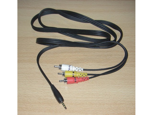 Audio / video kabl 3,5mm - činč