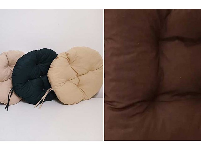 Okrugli jastuk sedalica za stolice 50 cm - Brown