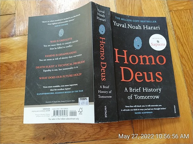 YUVAL NOAH HARARI, HOMO DEUS, A BRIEF HISTORY OF