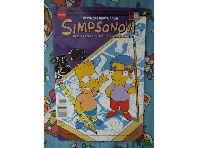 SIMPSONOVI broj 12 `Umetnost Barta radi`