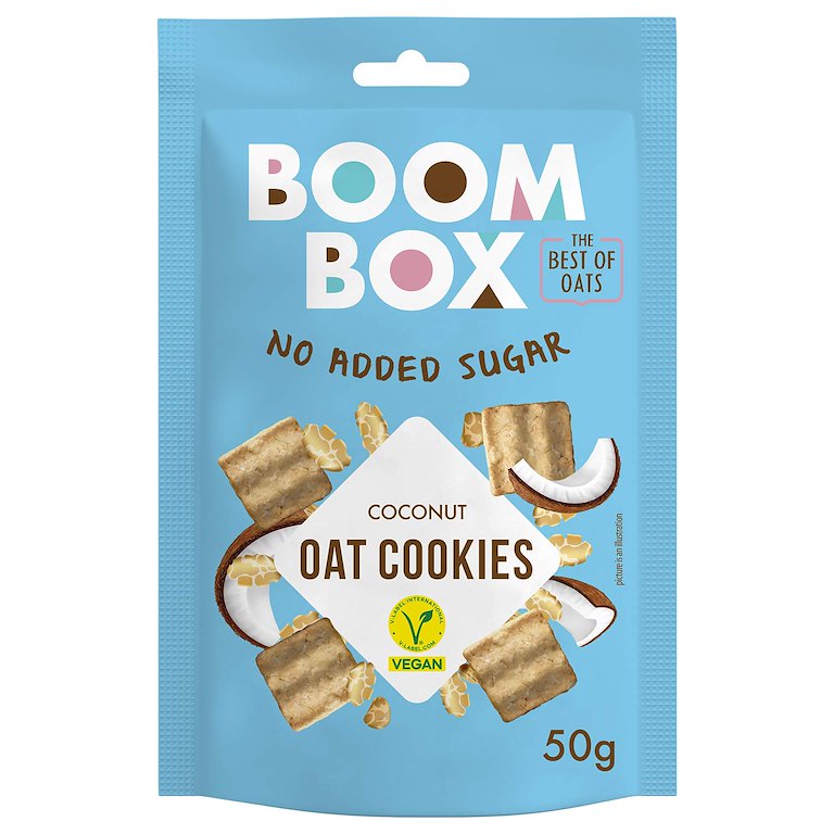 Boom box keks ovseni kokos 50g boom box