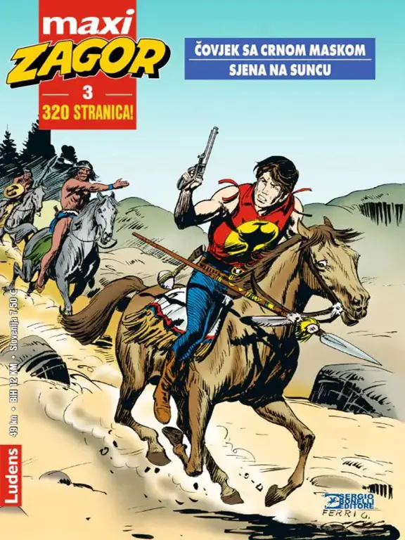 Ludens Zagor maxi 3 Čovjek sa crnom maskom – Sjena na suncu (Reprint)