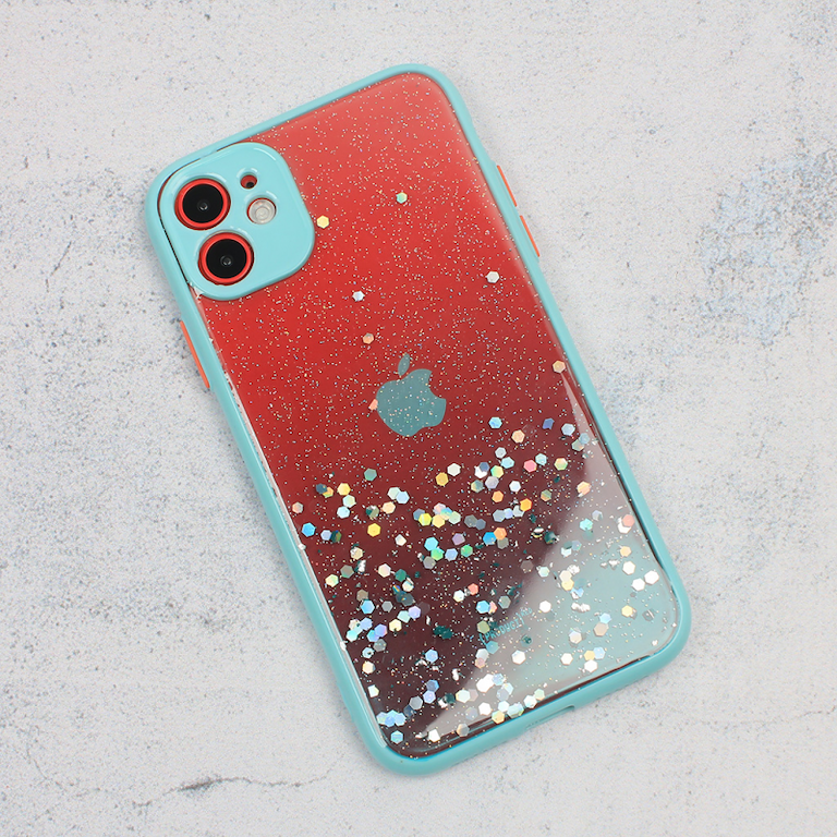 Maska(futrola) Frame Glitter za iPhone 11 6.1 mint