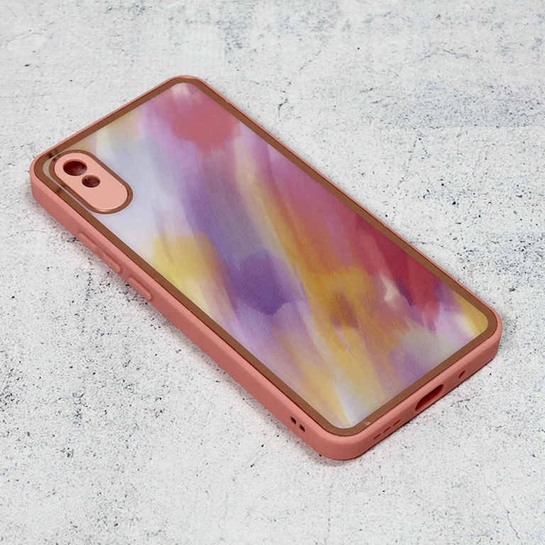 Maska(futrola) Candy Marble za Xiaomi Redmi 9A svetlo ljubicasta