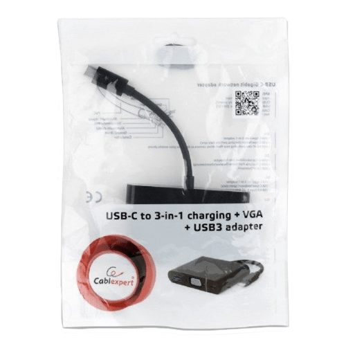 GEMBIRD Adapter USB tip C na VGA - A-CM-VGA3IN1-01 -