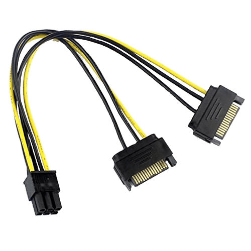 E-GREEN Adapter naponski PCI-E VGA 6-pin-2x Sat