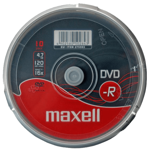 MAXELL DVD-R 4.7GB 1/10 - MDDVD-R16XSH