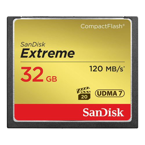 SANDISK Extreme CompactFlash 32GB 800x - SDCFXSB-032G-G46